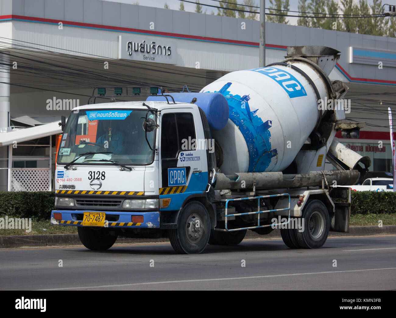 CHIANG MAI, THAILAND -NOVEMBER 28 2017: Concrete truck of CPAC Concrete ...