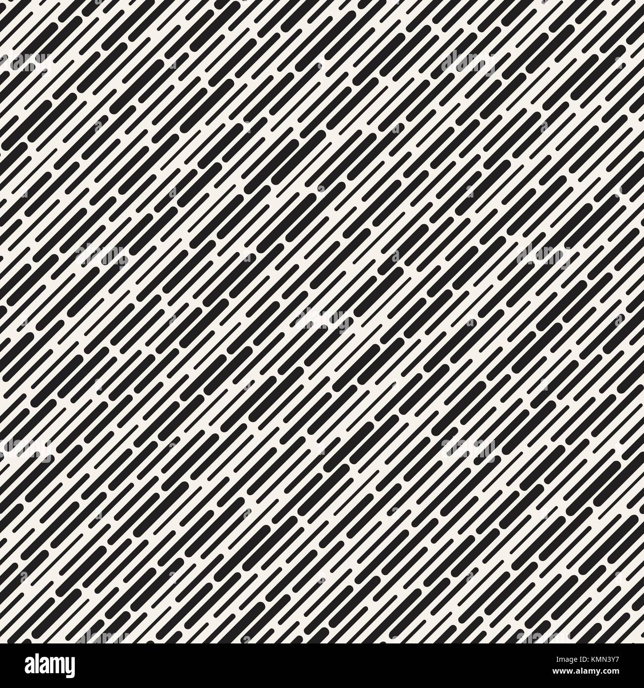 Black and White Irregular Rounded Dashed Lines Pattern. Modern Abstract ...