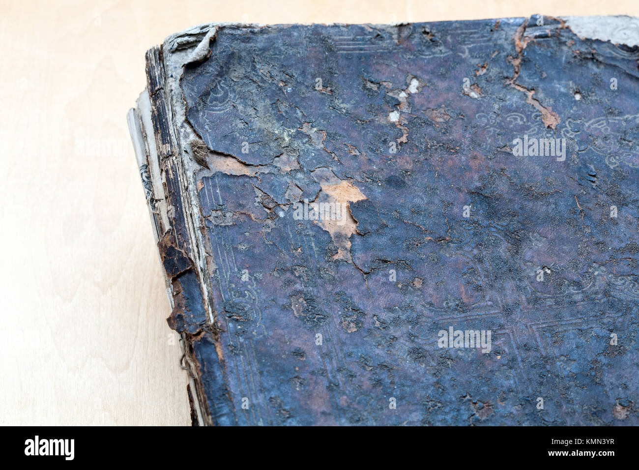 Ancient book close-up, on white background Stock Photo - Alamy