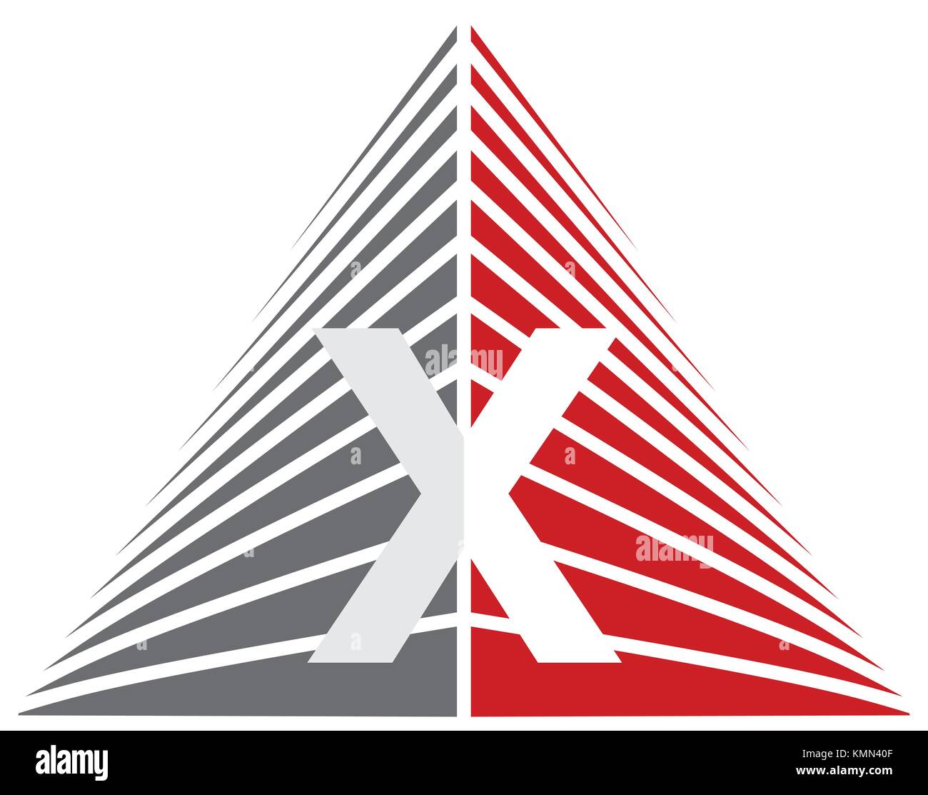 X and roof logo Stock Vector Images - Alamy