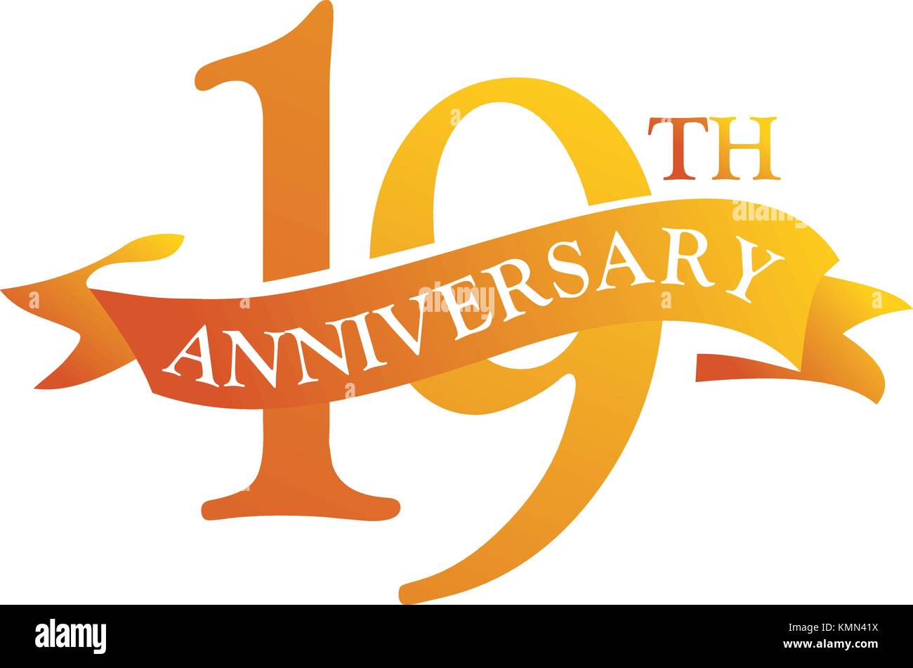 19 birthday logo hi-res stock photography and images - Alamy