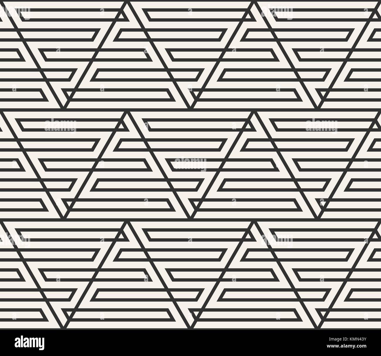 Vector Seamless Lines Pattern Modern Stylish Triangle Shapes Texture Repeating Geometric Tiles