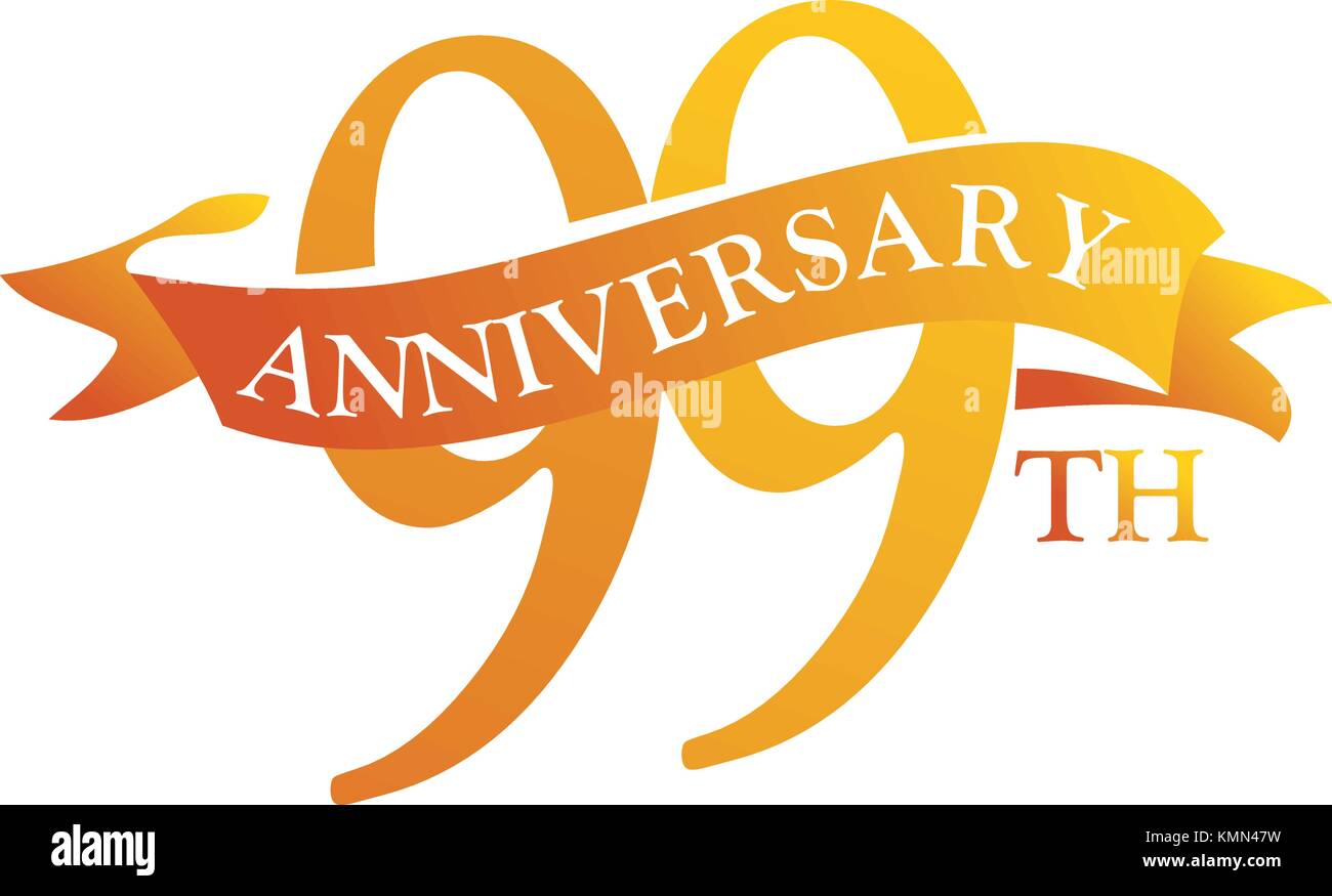 99 Year Ribbon Anniversary Stock Vector Image & Art - Alamy