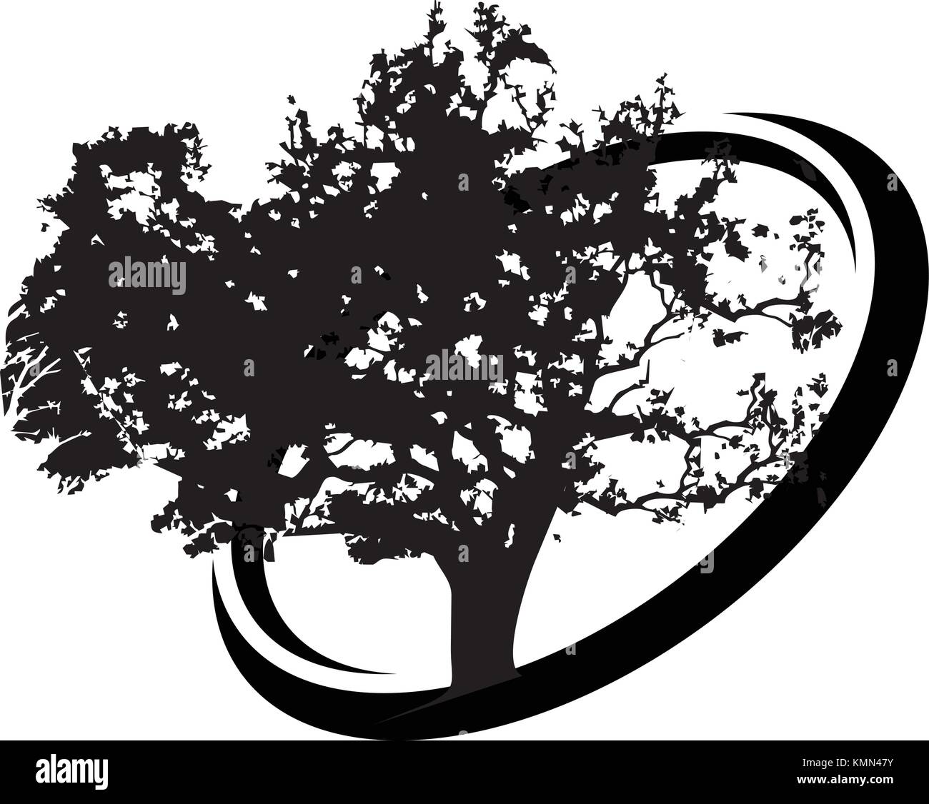 Trunk ancient old tree Stock Vector Images - Alamy