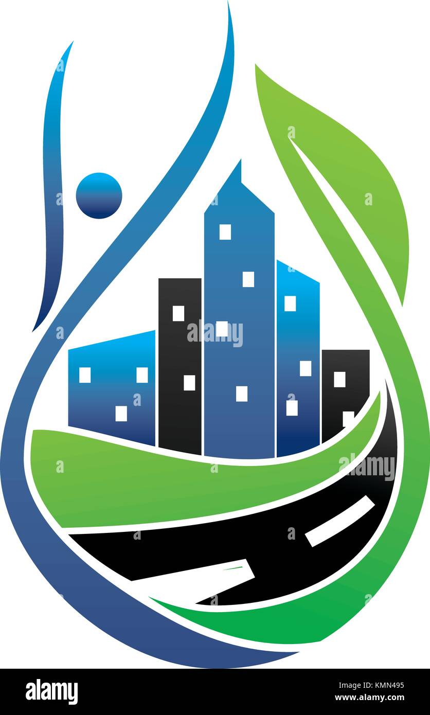 Sustainable residential building Stock Vector Images - Alamy