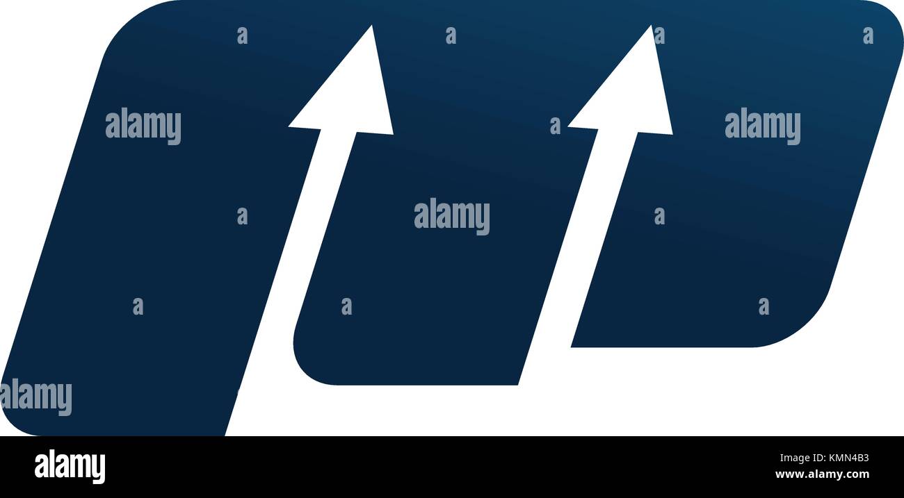 Letter M Modern Arrow Up Stock Vector Image & Art - Alamy