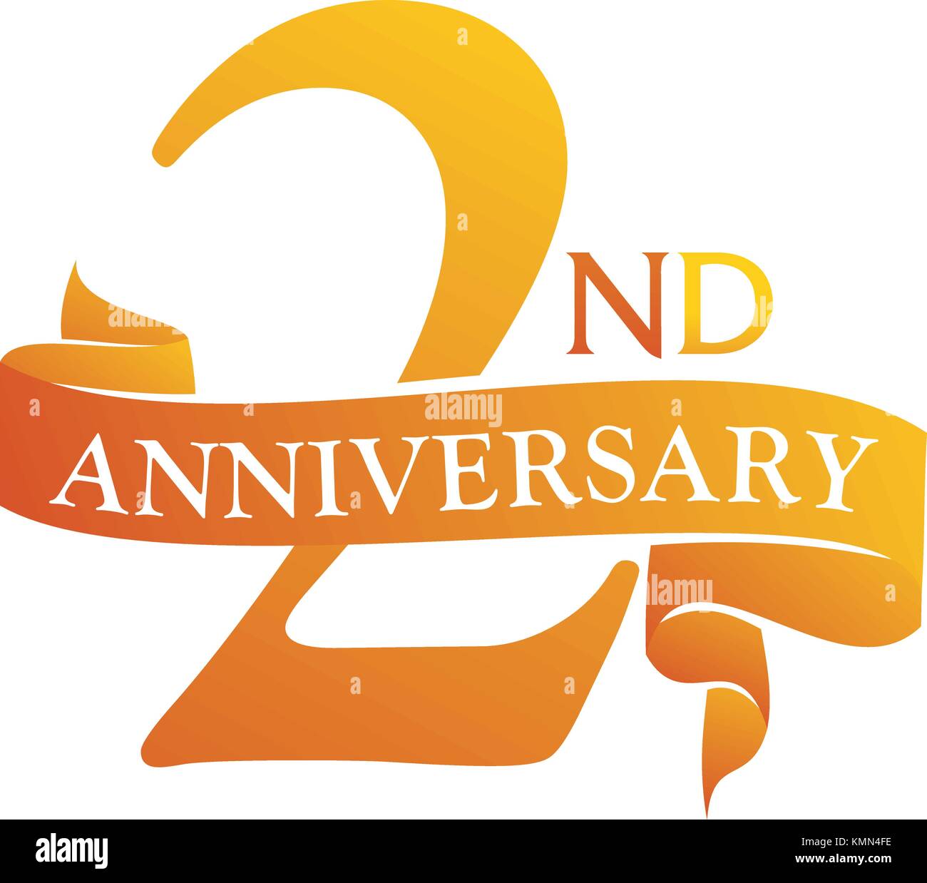 2 Year Ribbon Anniversary Stock Vector Image & Art - Alamy