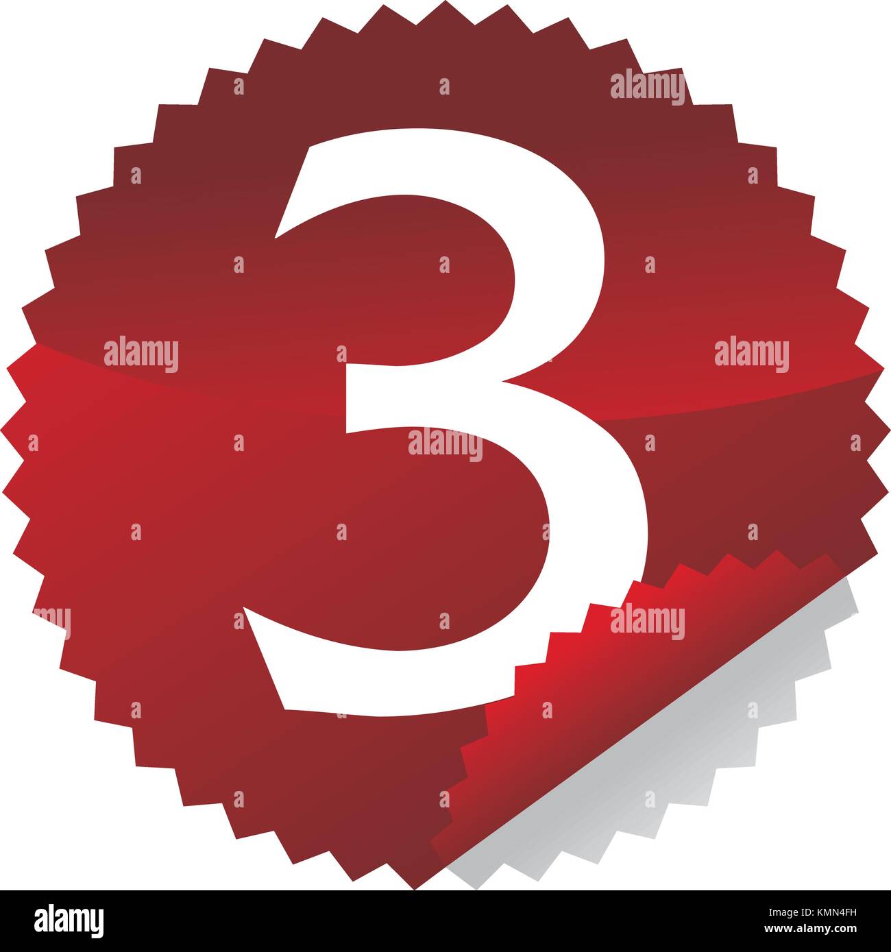 Modern Number 3 Stock Vector Image & Art - Alamy