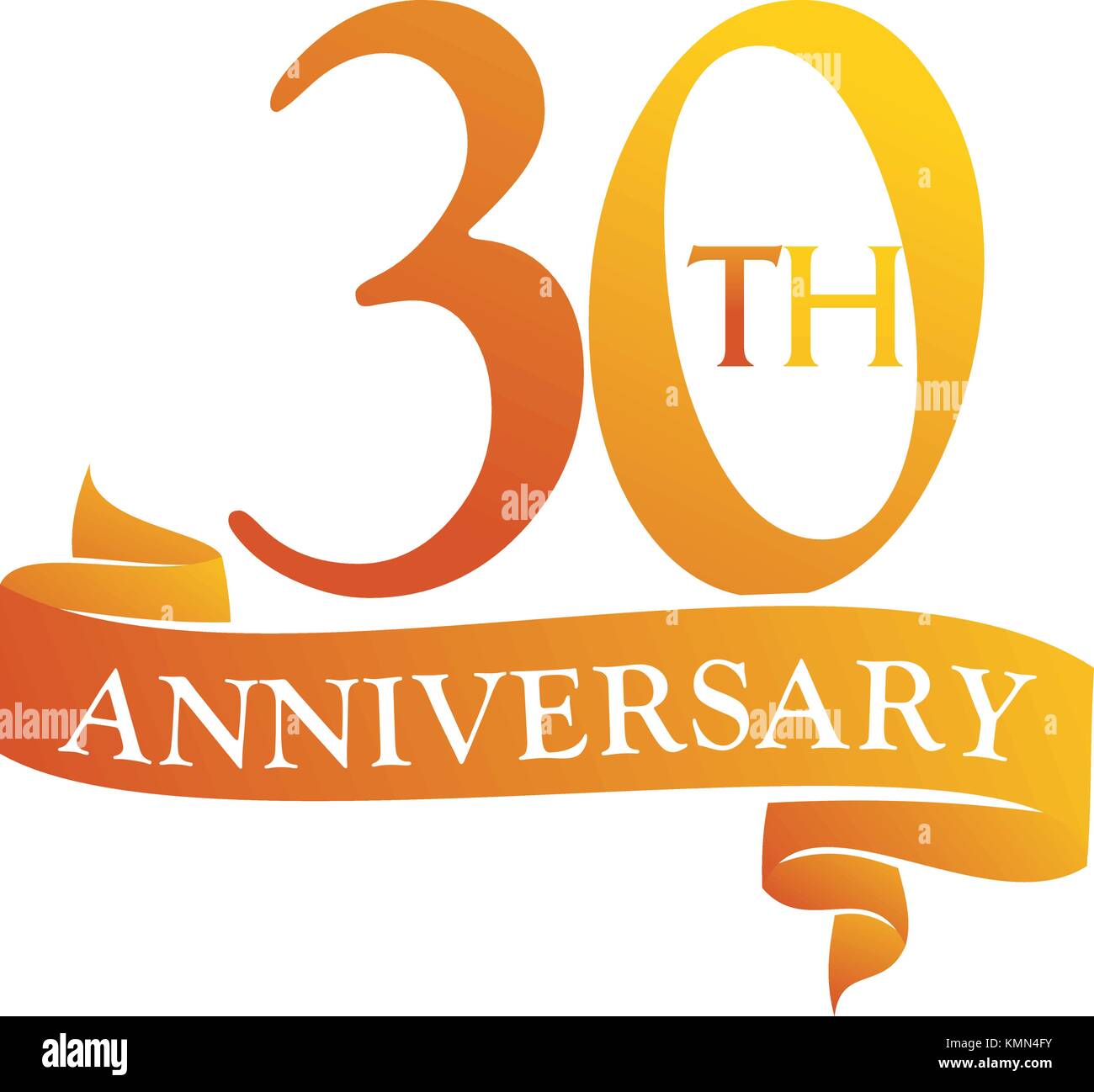 30 Year Ribbon Anniversary Stock Vector Image & Art - Alamy