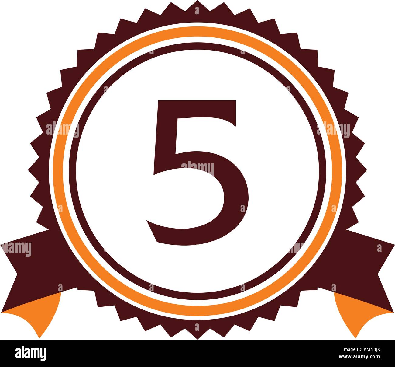 Modern Number 5 Stock Vector Image & Art - Alamy
