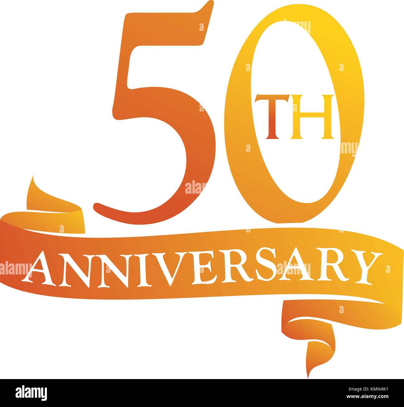 50 Year Ribbon Anniversary Stock Vector Image & Art - Alamy