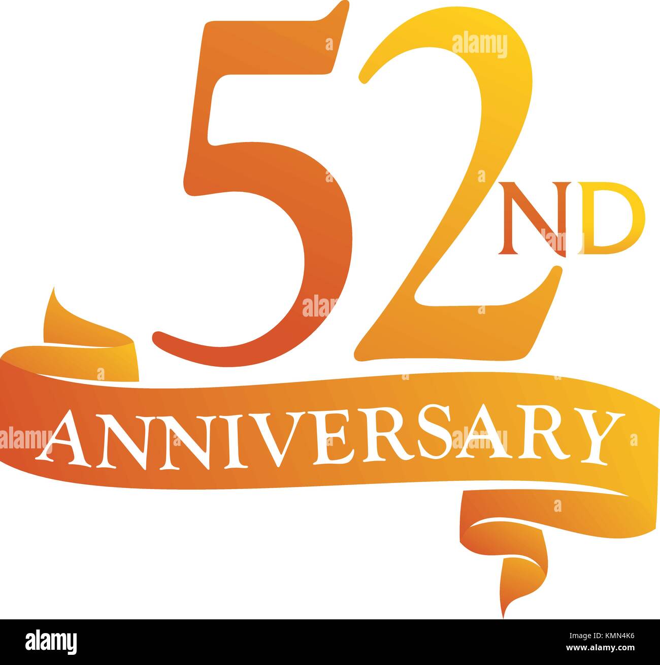52 years anniversary Stock Vector Images - Alamy
