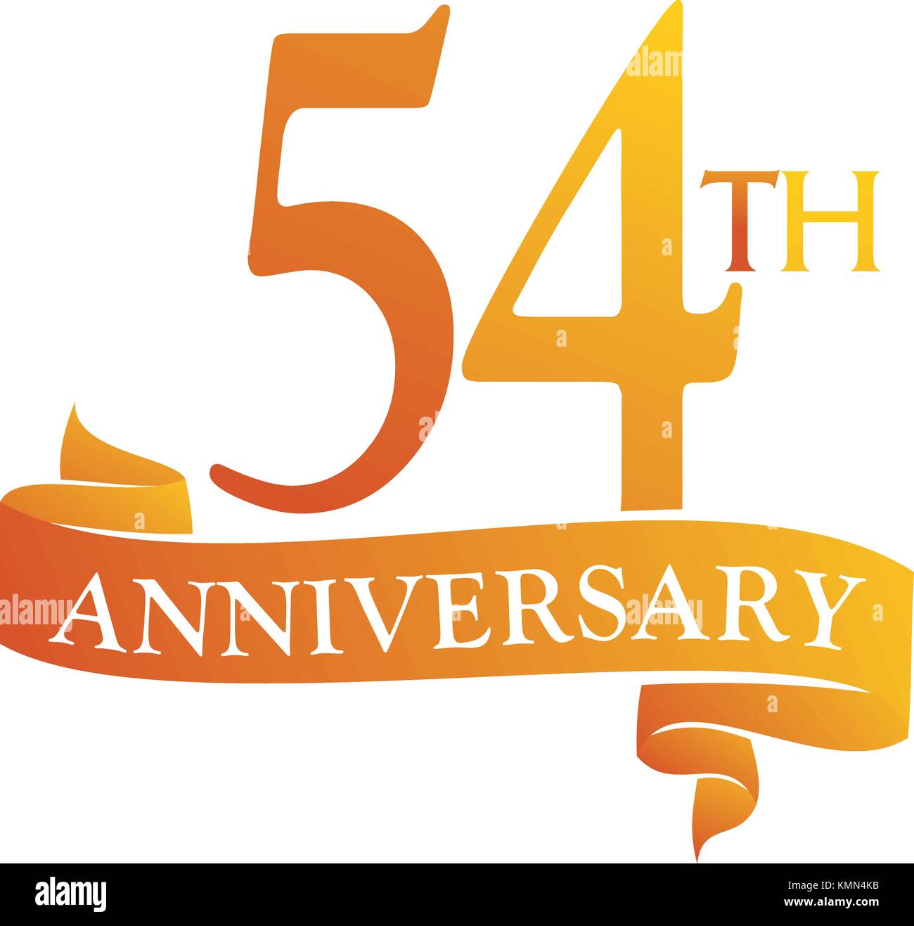 54 year ribbon anniversary hi-res stock photography and images - Alamy