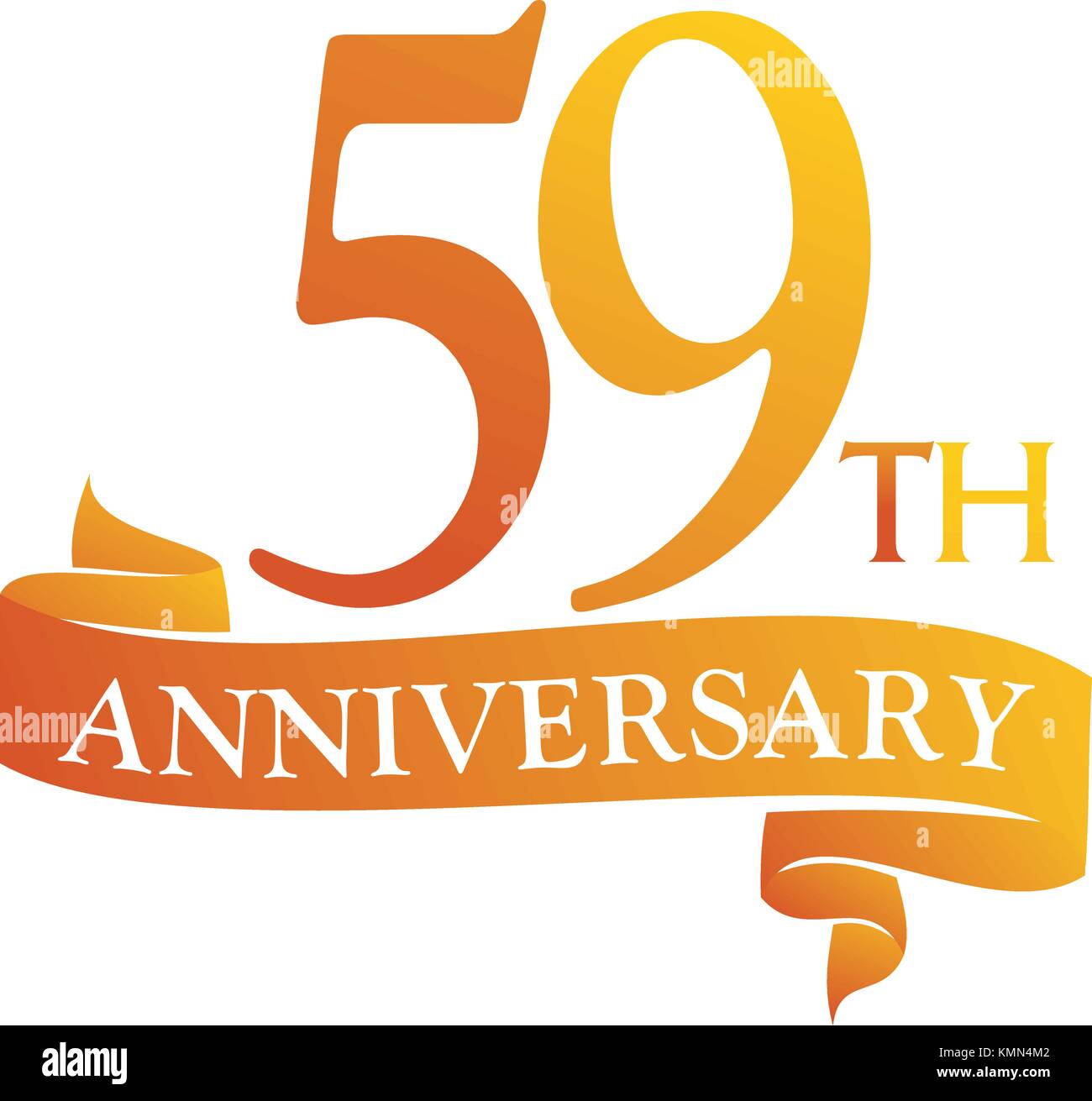 59 years birthday logo hi-res stock photography and images - Alamy
