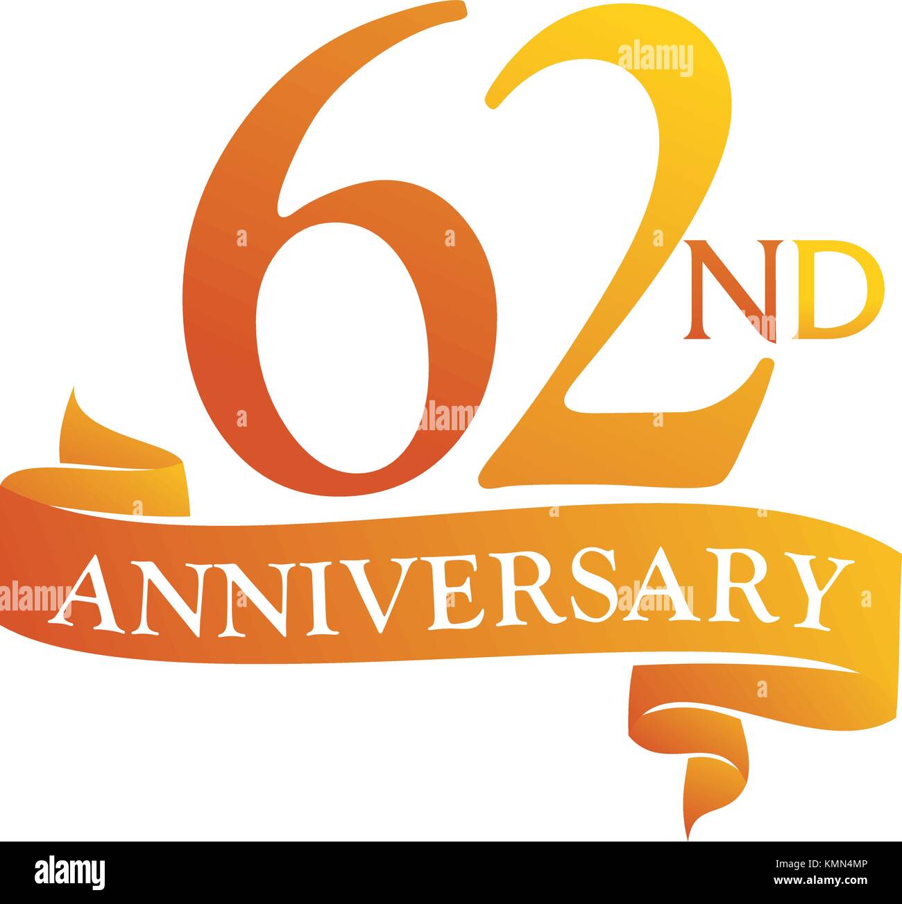 62 years birthday logo hi-res stock photography and images - Alamy