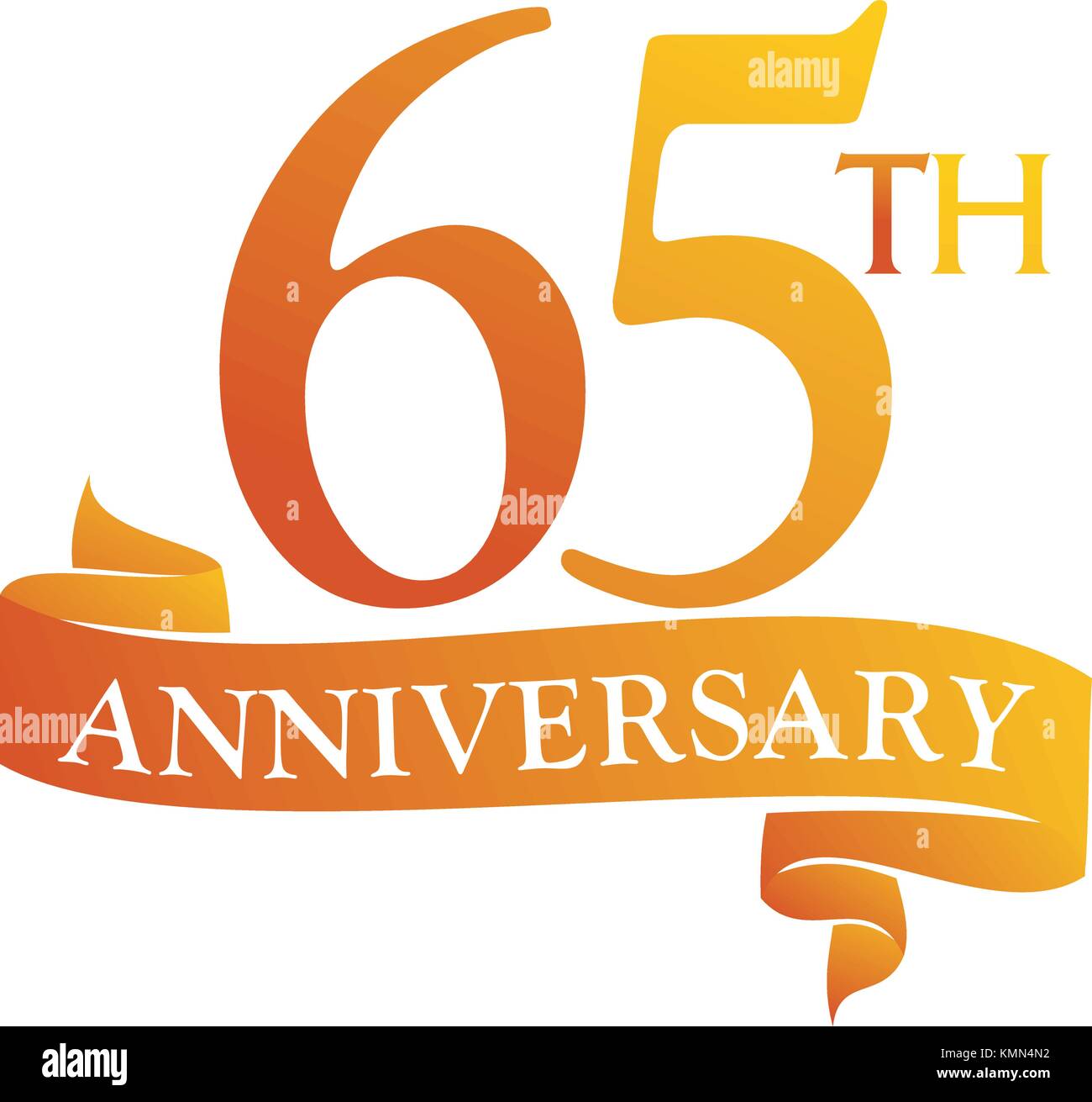 65 Year Ribbon Anniversary Stock Vector Image & Art - Alamy