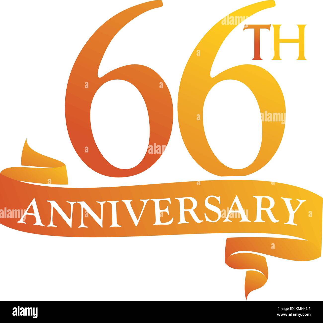 66 Year Ribbon Anniversary Stock Vector Image & Art - Alamy