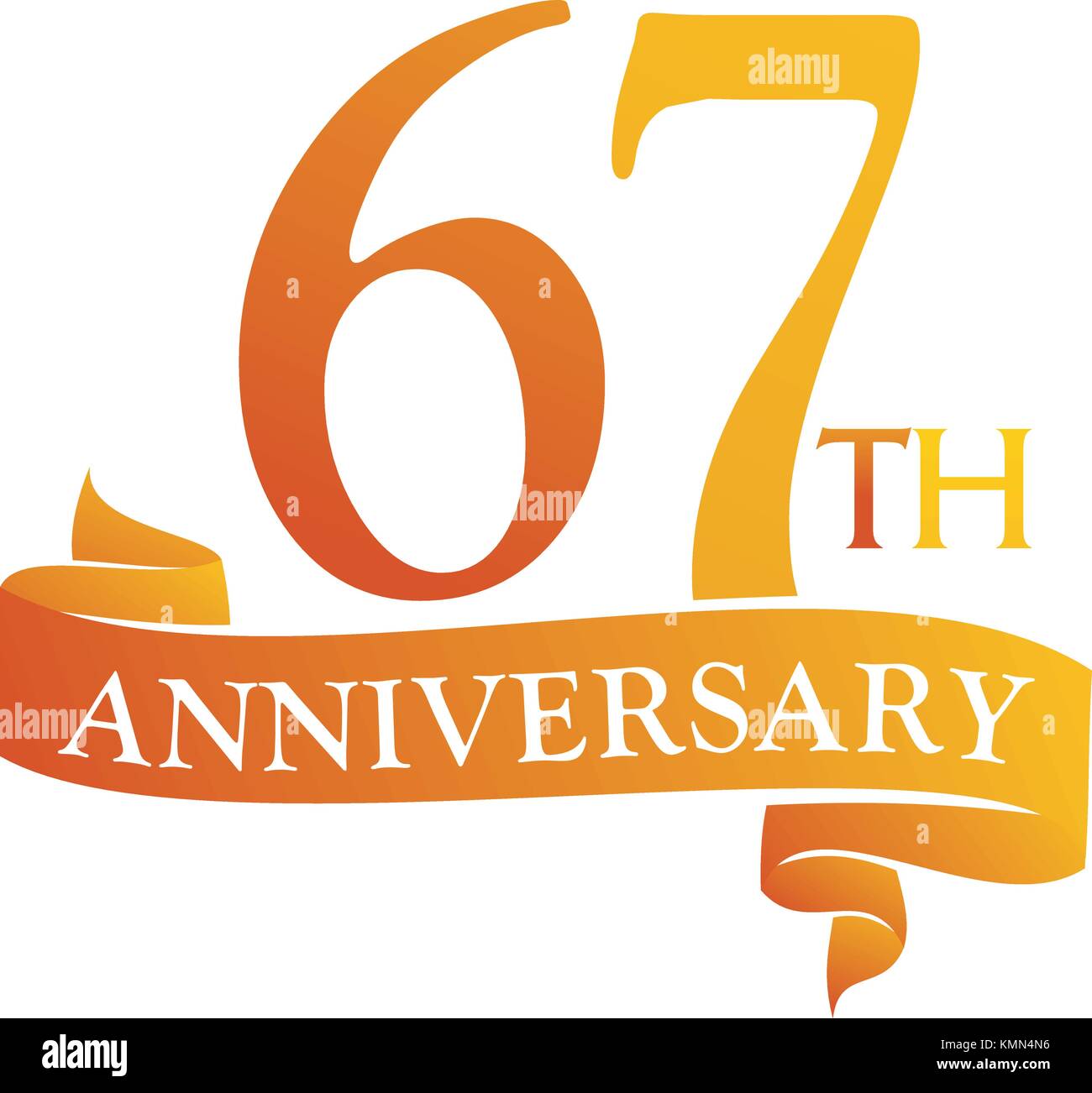 67 Year Ribbon Anniversary Stock Vector Image & Art - Alamy