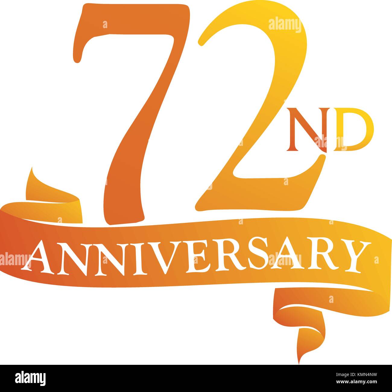 72 years birthday logo hi-res stock photography and images - Alamy