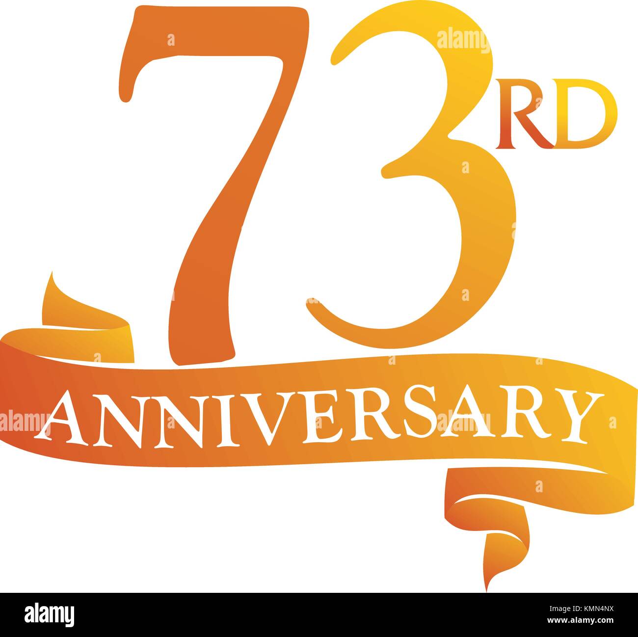 73 years birthday logo hi-res stock photography and images - Alamy
