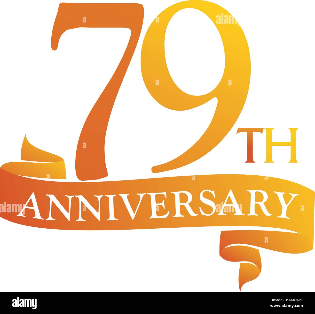 79 Year Ribbon Anniversary Stock Vector Image & Art - Alamy