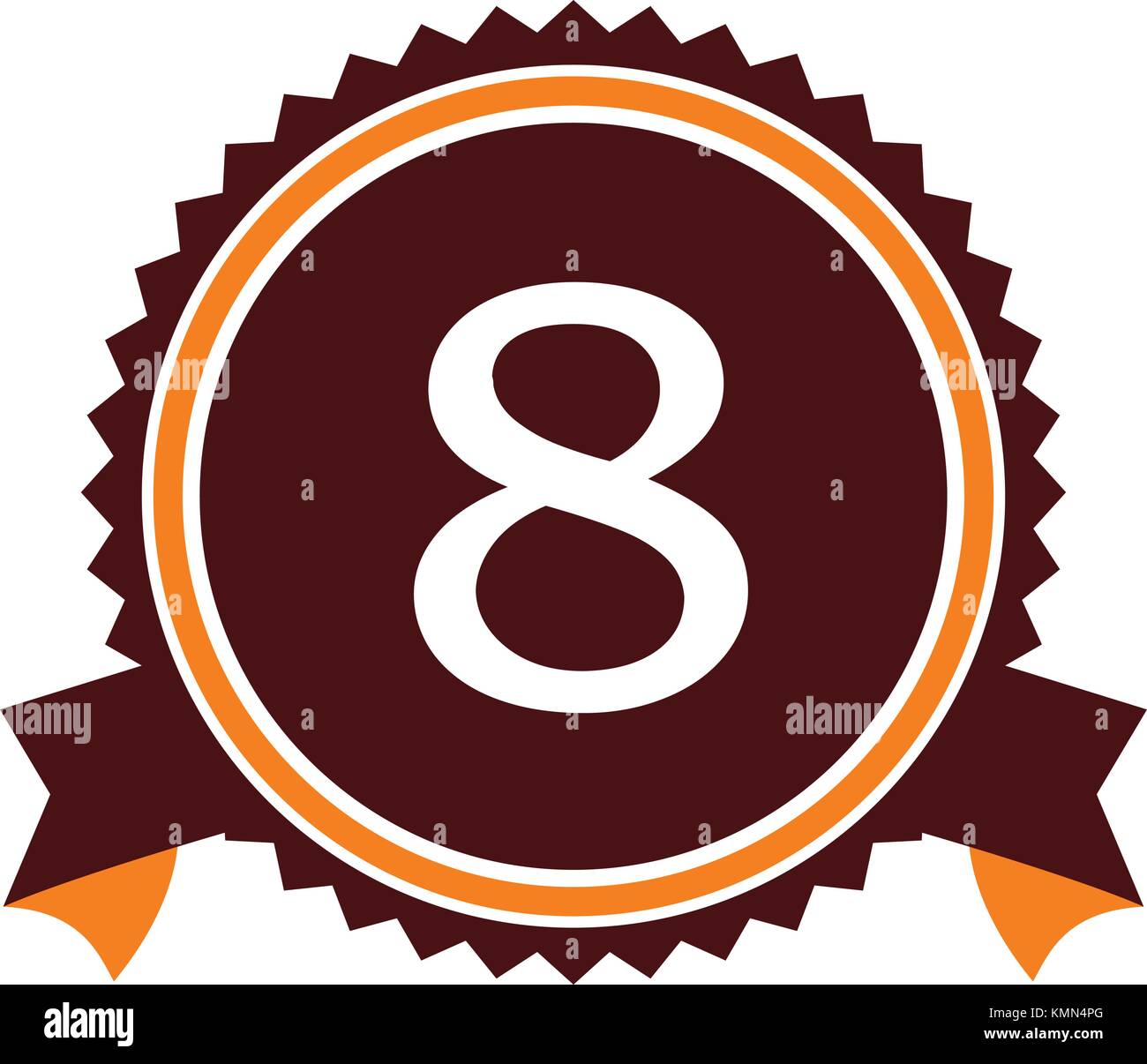 Modern Number 8 Stock Vector Image & Art - Alamy