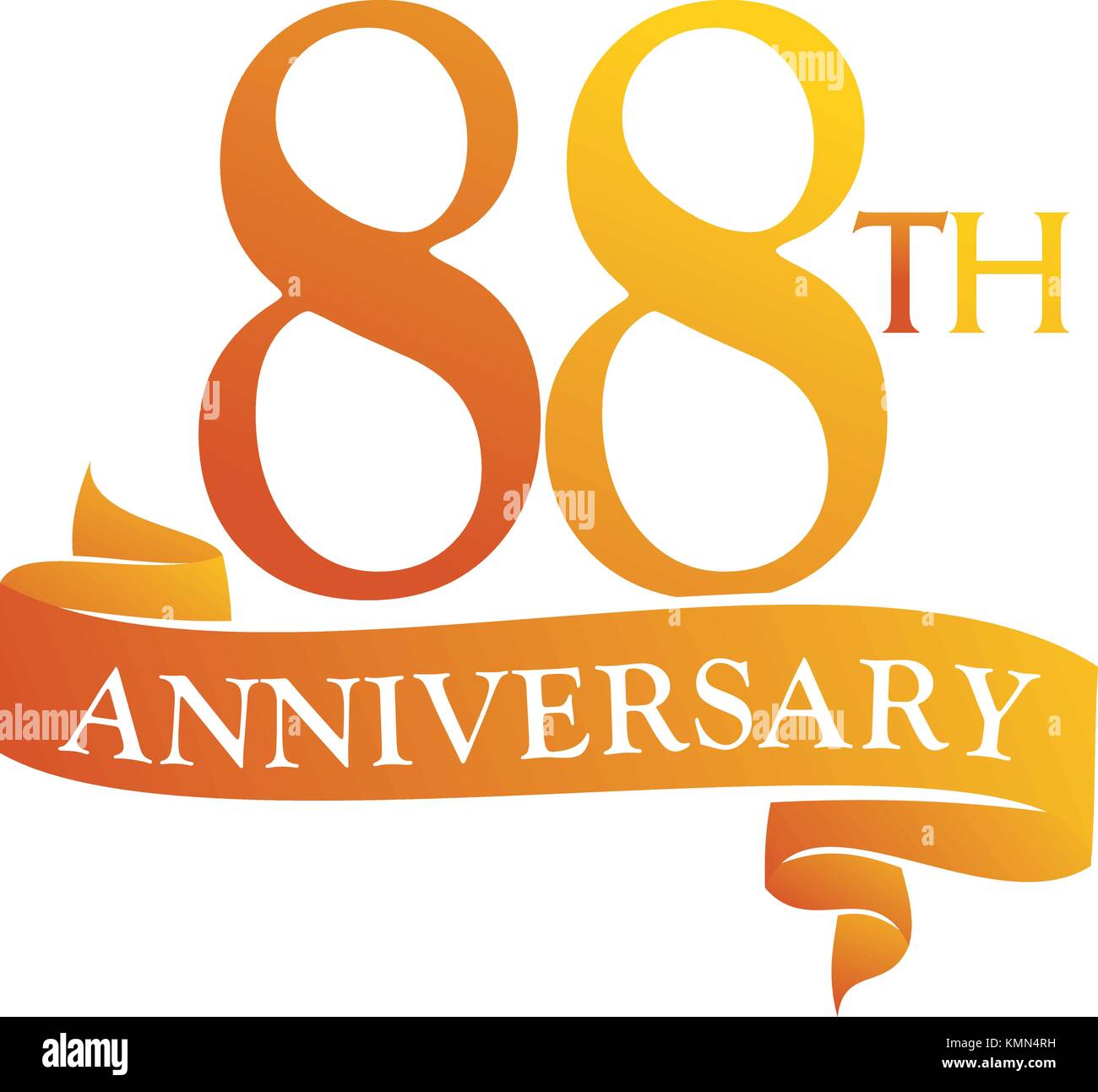 88 Year Ribbon Anniversary Stock Vector Image & Art - Alamy