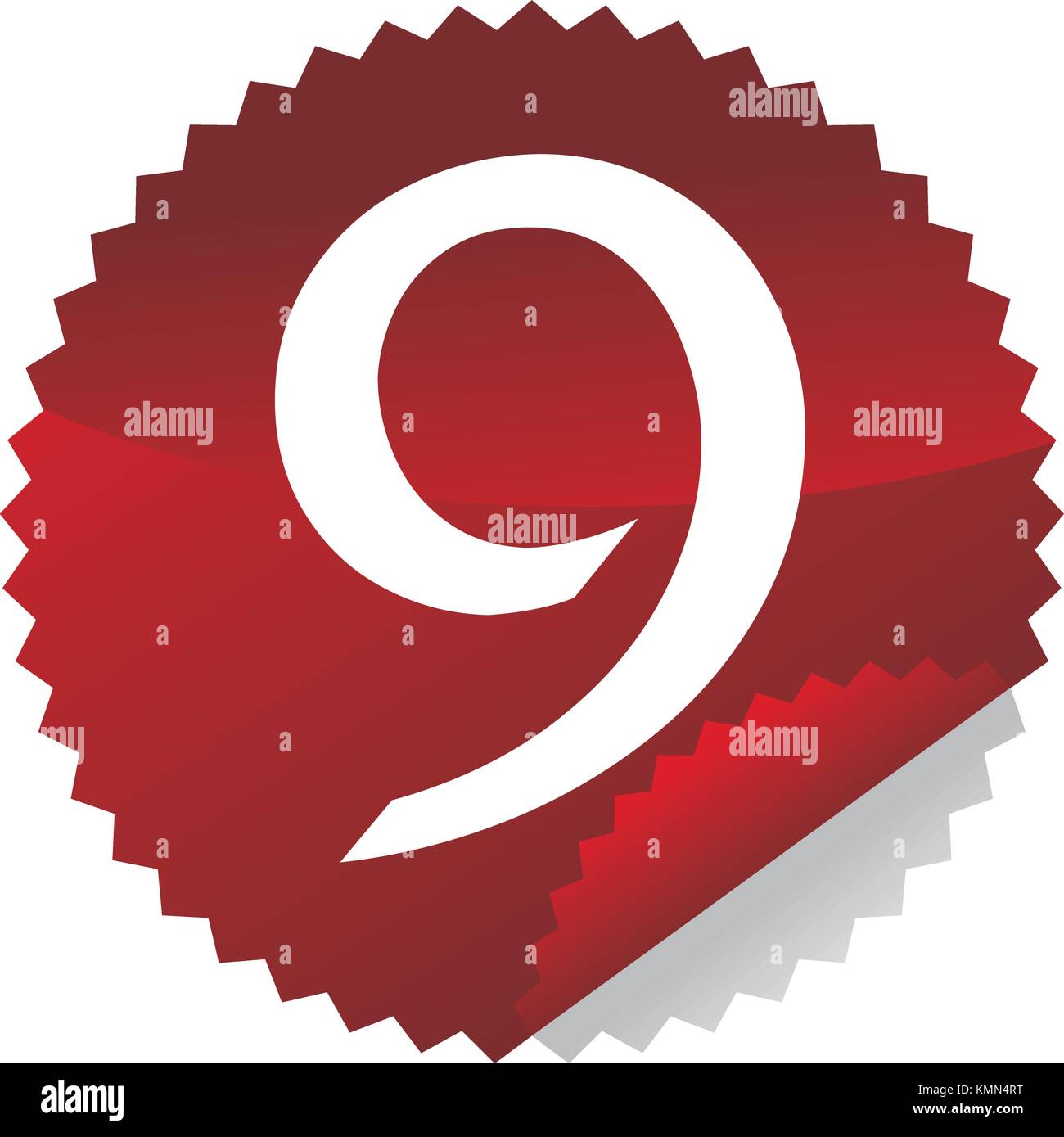 Modern Number 9 Stock Vector Image & Art - Alamy