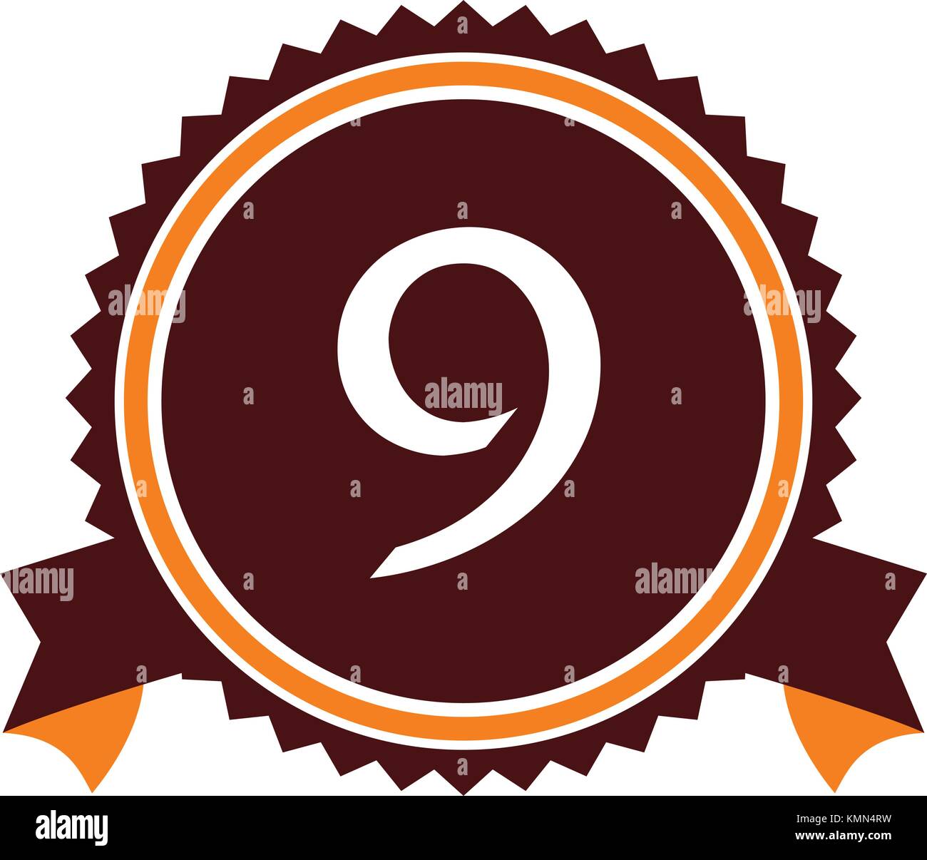 Modern Number 9 Stock Vector Image & Art - Alamy