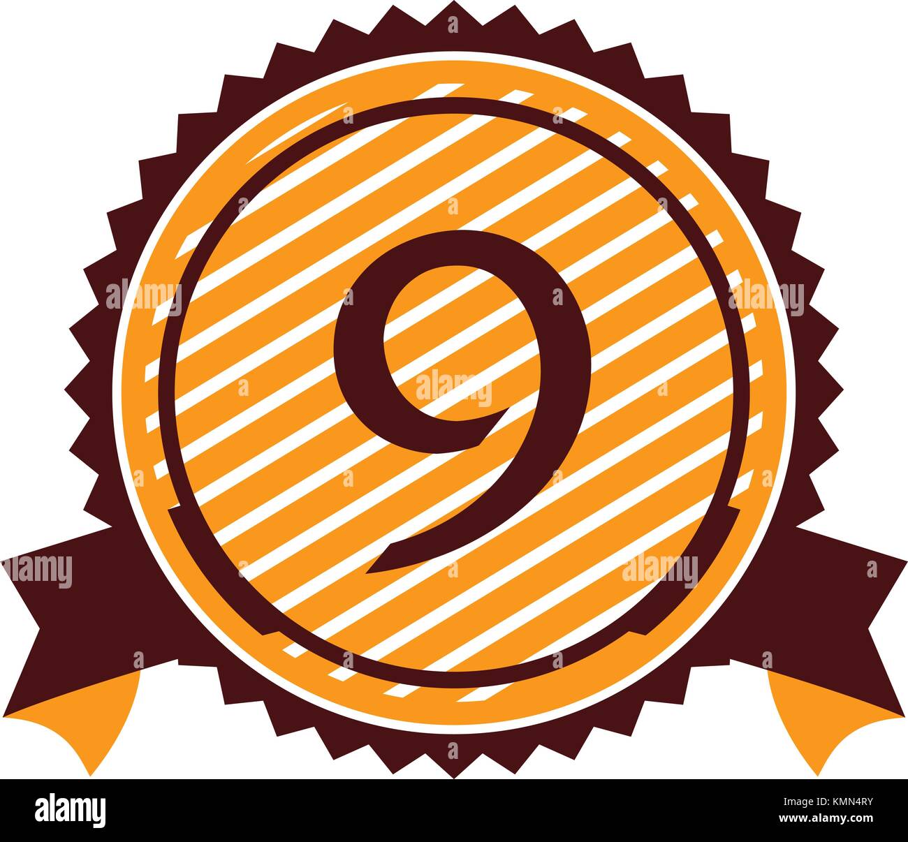 Modern Number 9 Stock Vector Image & Art - Alamy
