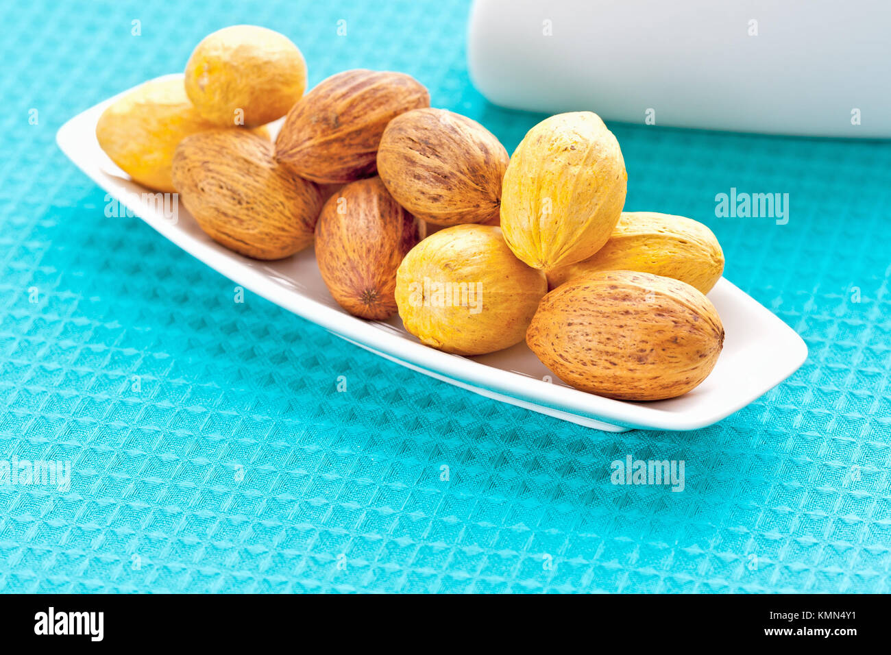 large nuts on a plate Stock Photo - Alamy