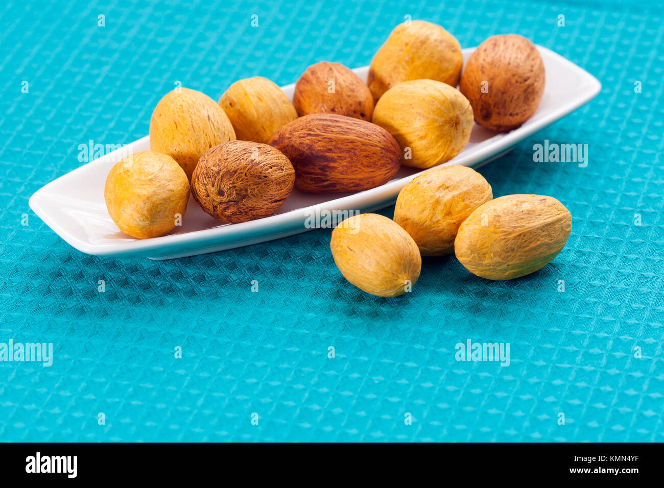 large nuts on a plate Stock Photo - Alamy