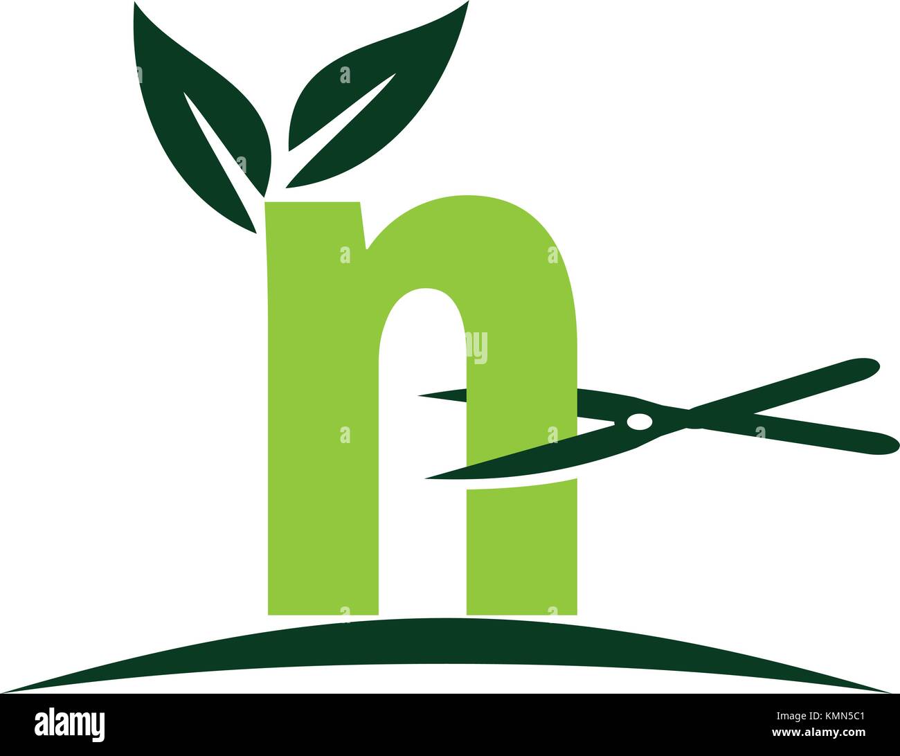 Letter N Lawn Stock Vector Image & Art - Alamy