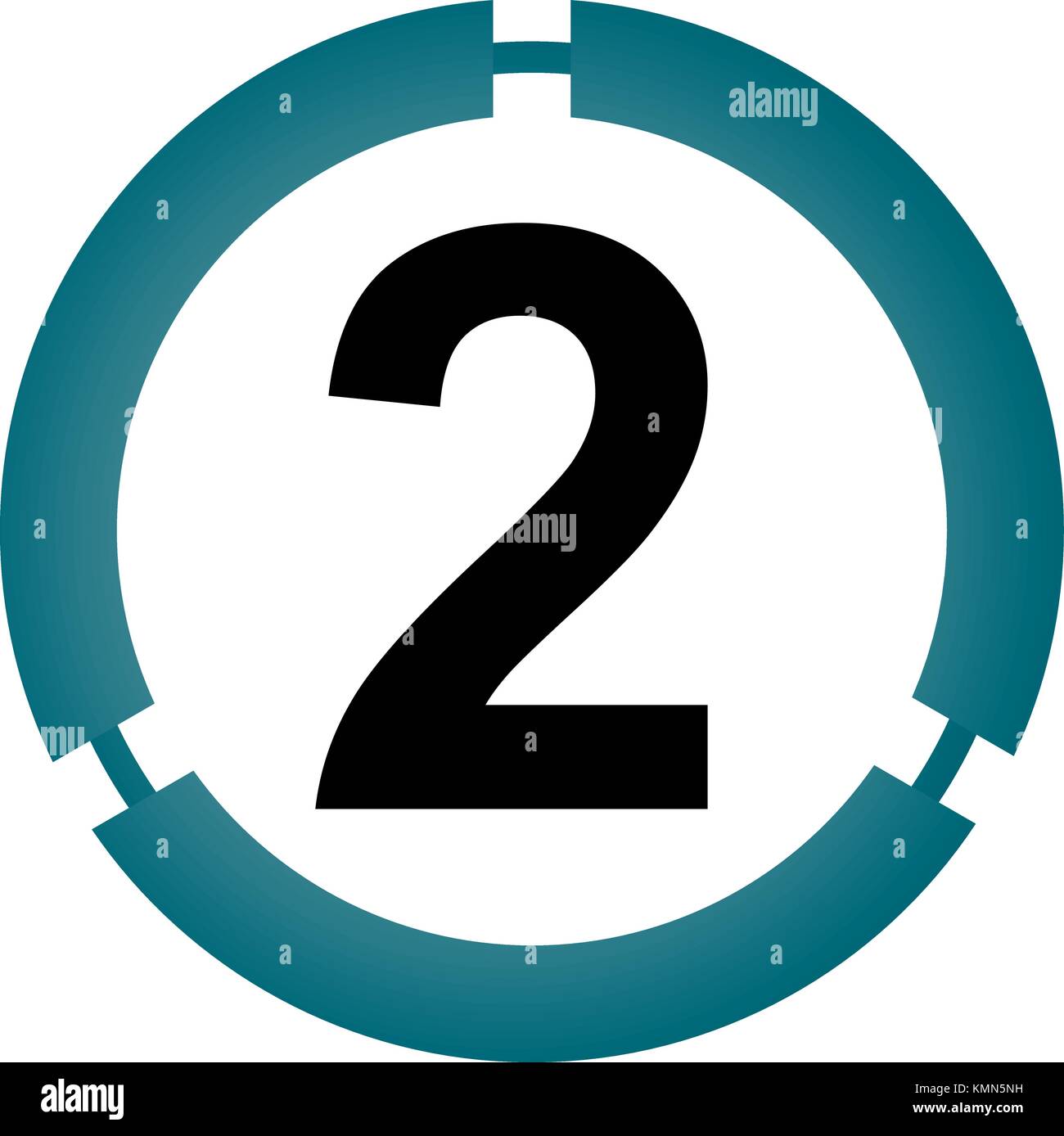 Modern Number 2 Stock Vector Image & Art - Alamy