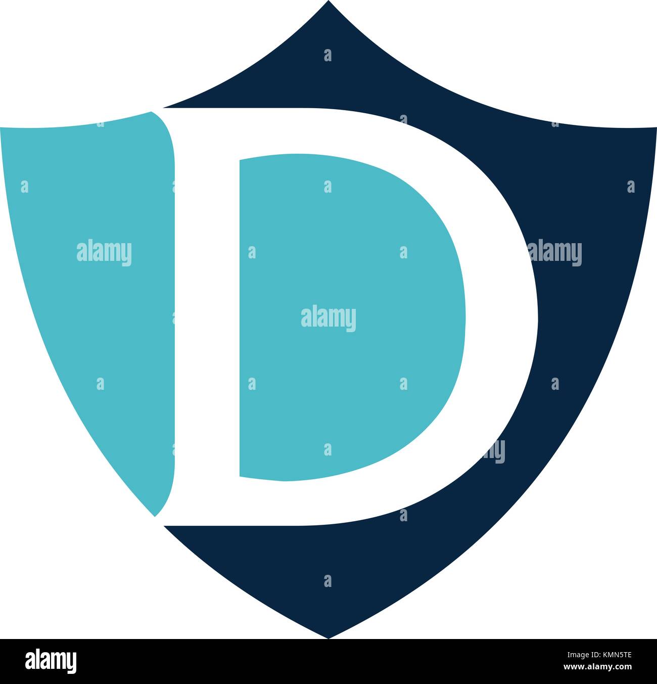 Modern Shield Letter D Stock Vector Image & Art - Alamy