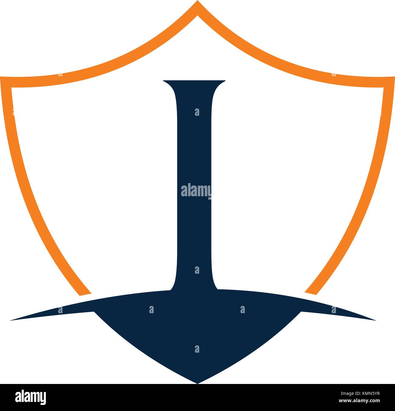 Modern Shield Letter I Stock Vector Image & Art - Alamy