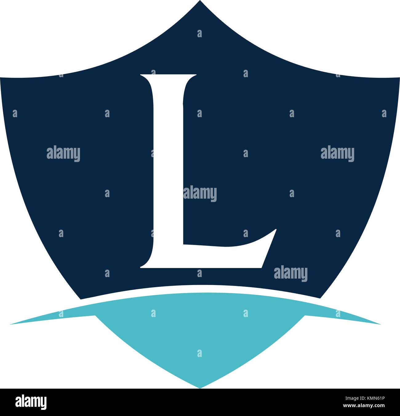 Modern Shield Letter L Stock Vector Image & Art - Alamy