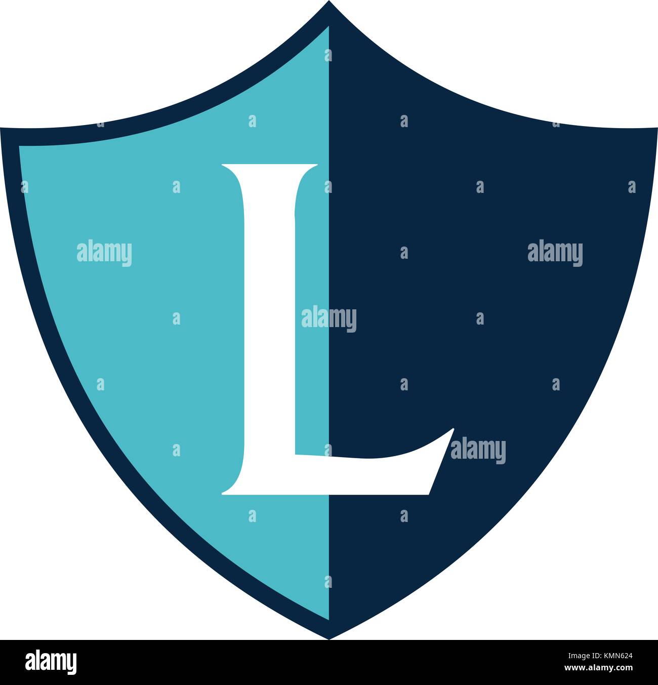 Modern Shield Letter L Stock Vector Image & Art - Alamy