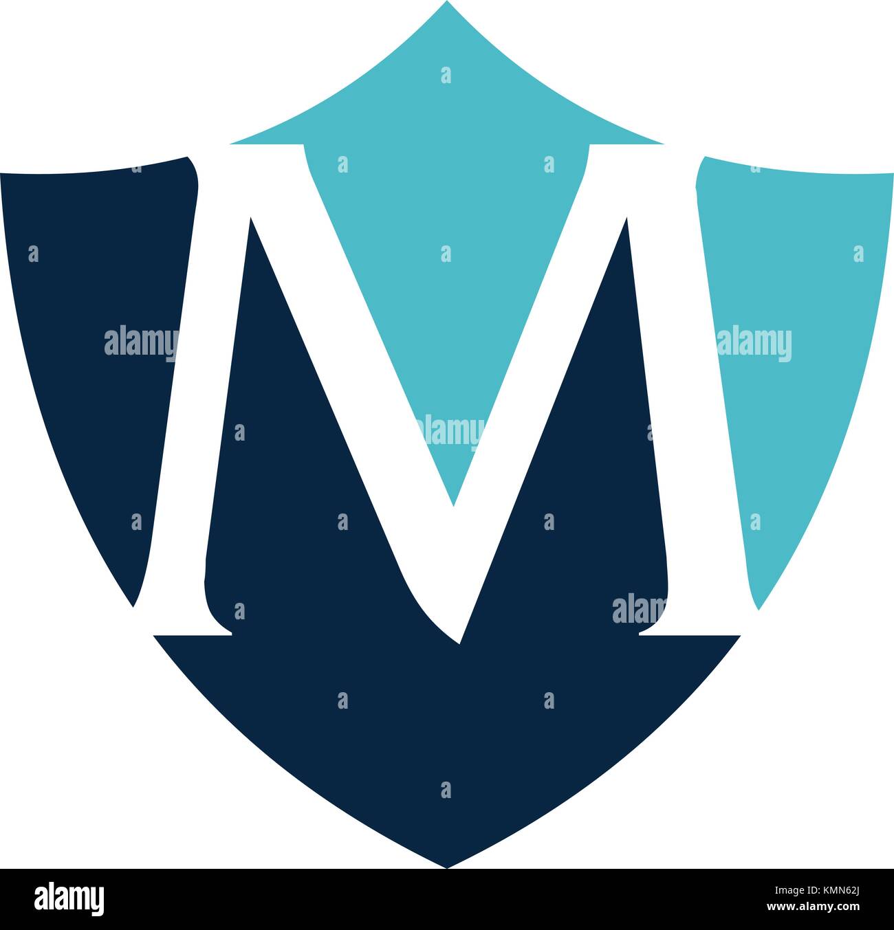 Shield letter m hi-res stock photography and images - Alamy