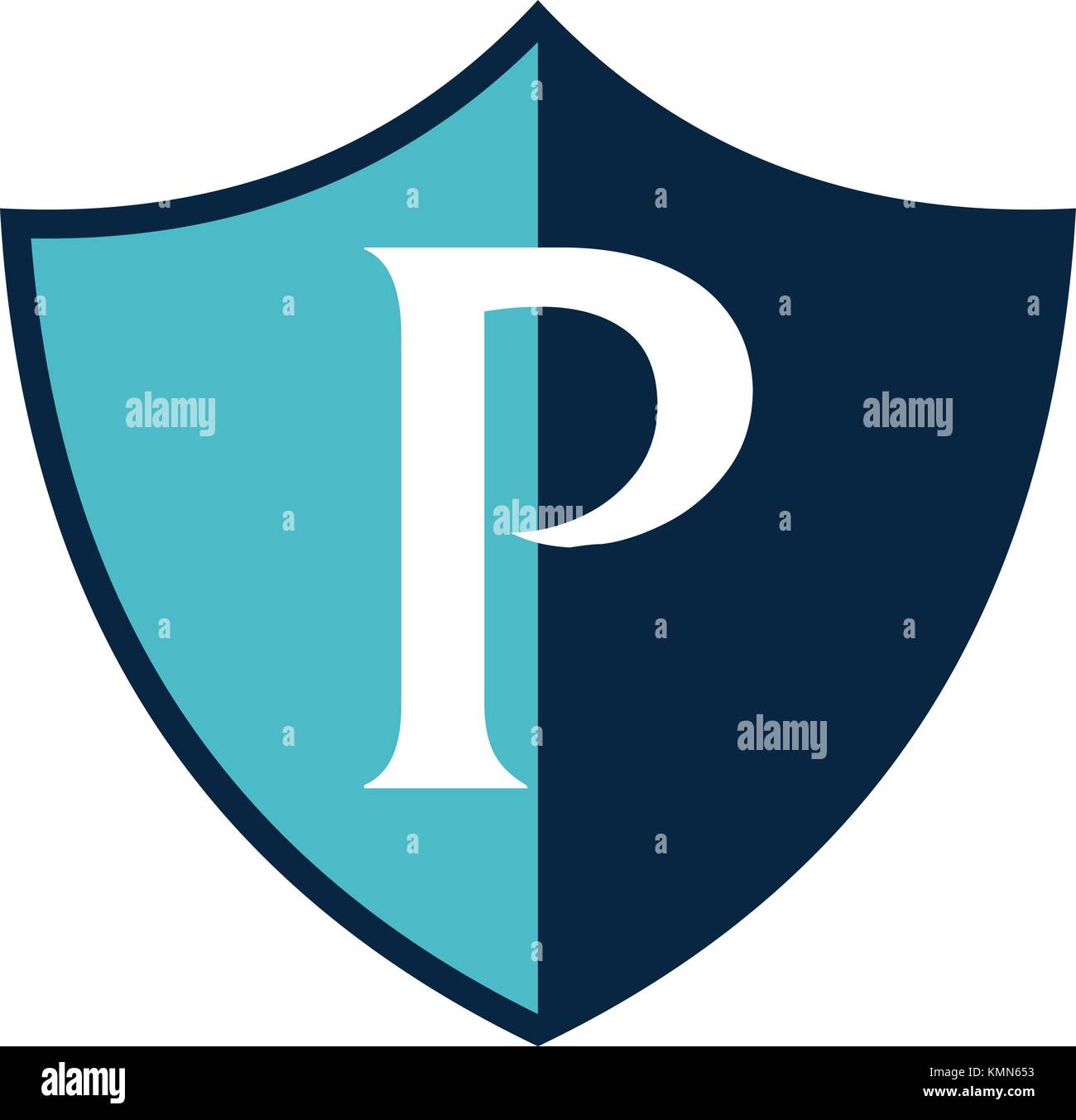 Shield letter p hi-res stock photography and images - Alamy