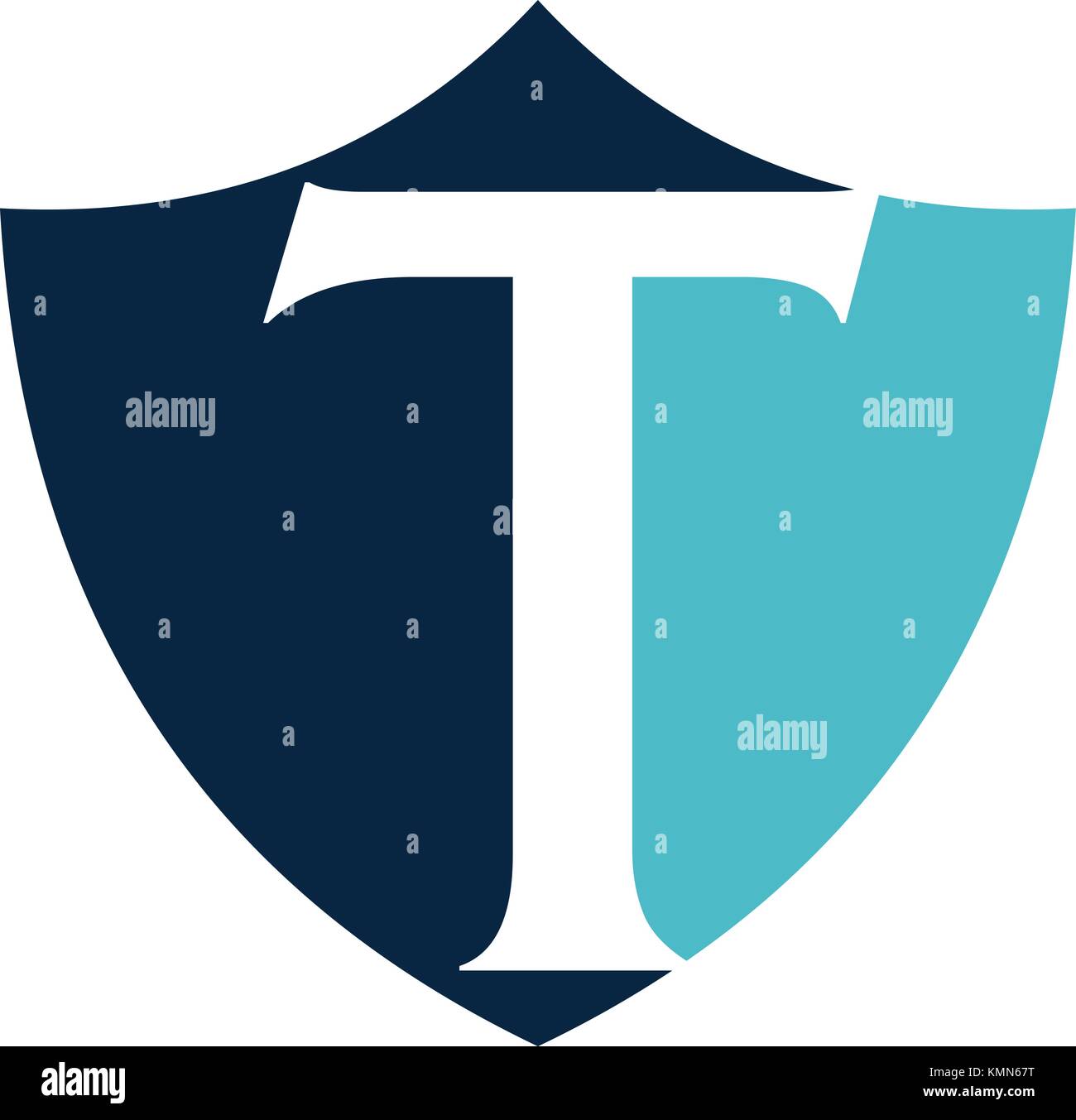 Shield letter t hi-res stock photography and images - Alamy