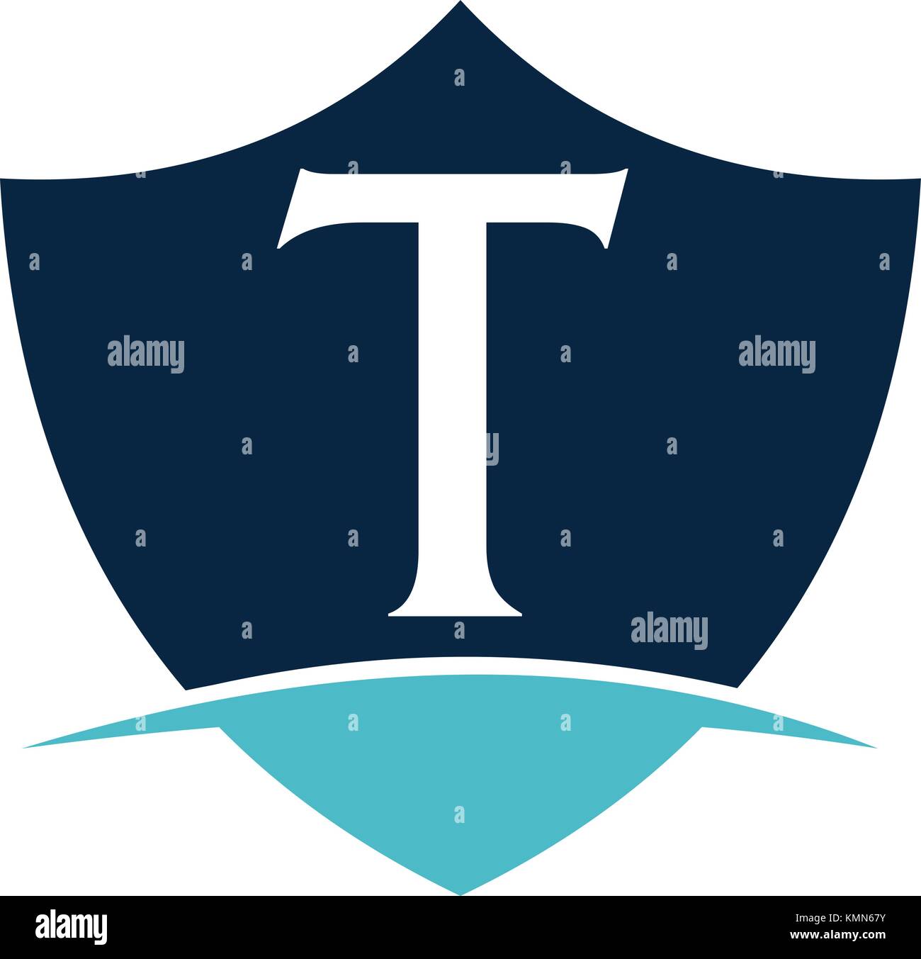 Shield letter t hi-res stock photography and images - Alamy
