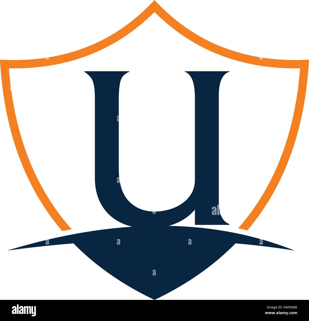 Modern Shield Letter U Stock Vector Image & Art - Alamy