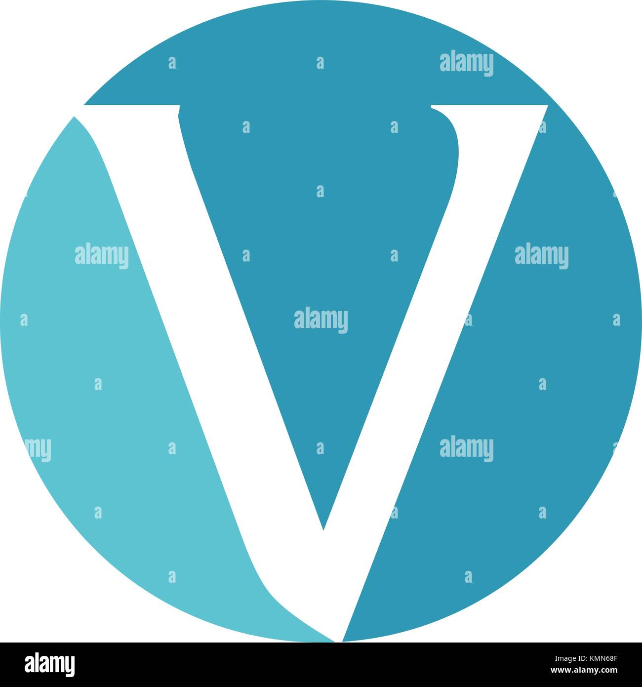 Modern Solution Letter V Stock Vector Image & Art - Alamy