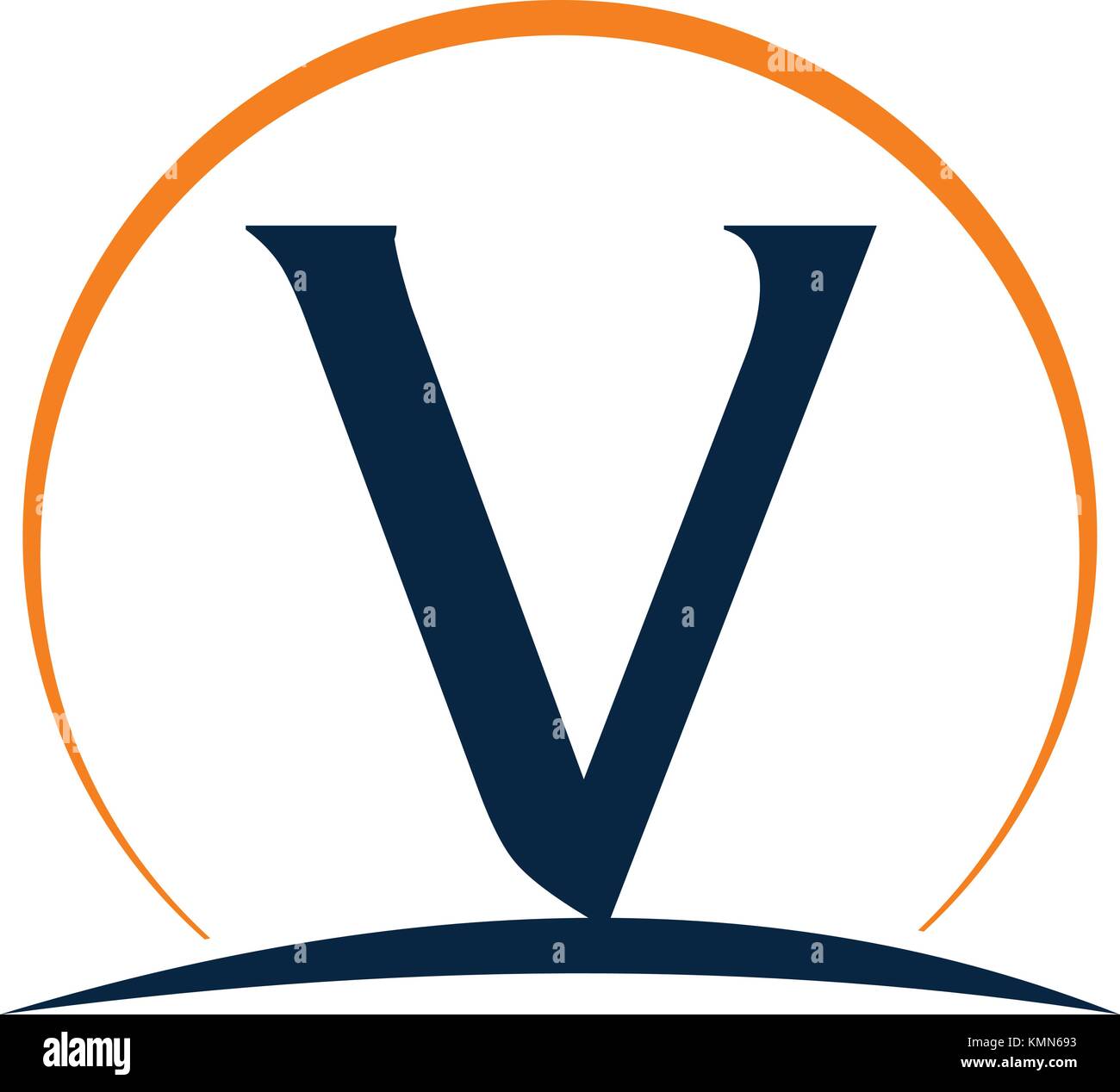 Modern Solution Letter V Stock Vector Image & Art - Alamy