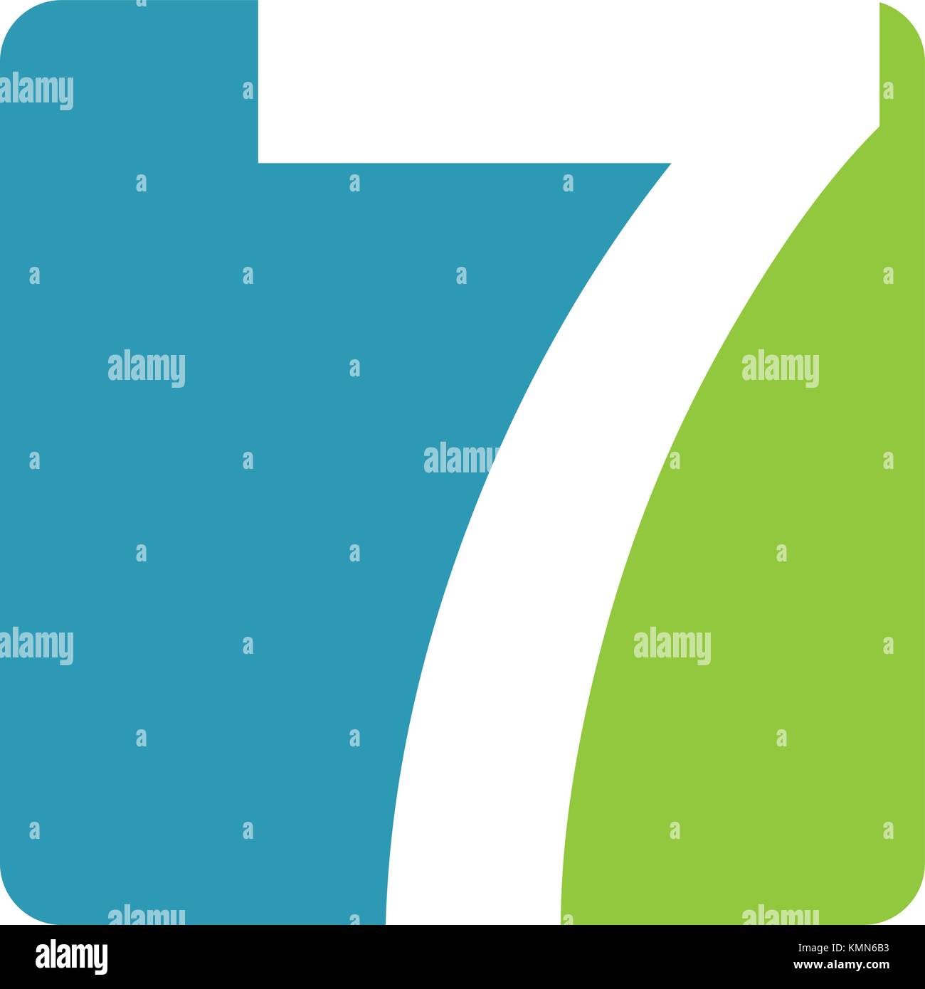 Modern Logo Number 7 Stock Vector Image & Art - Alamy