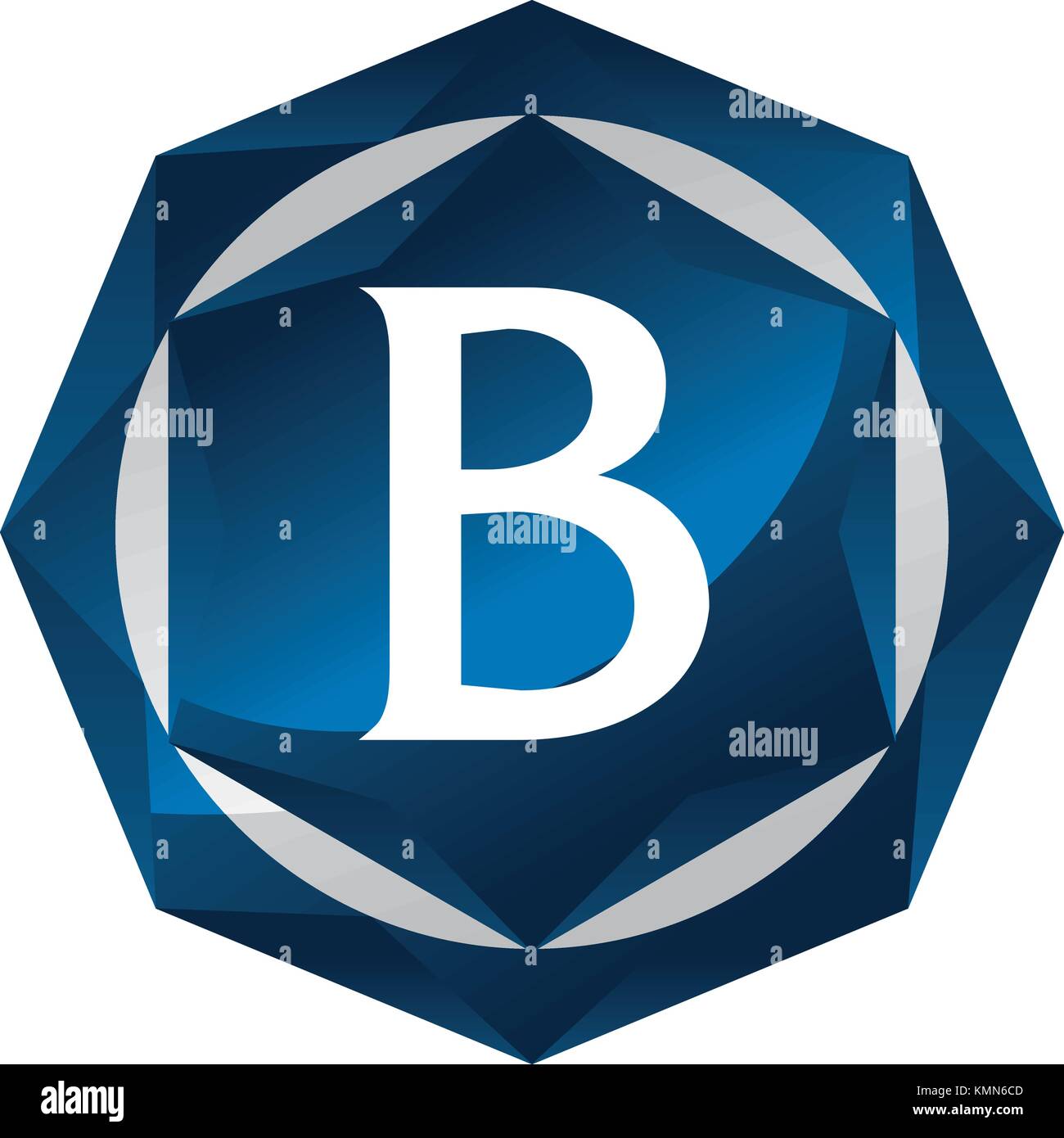 Modern Letter B Stock Vector Image & Art - Alamy