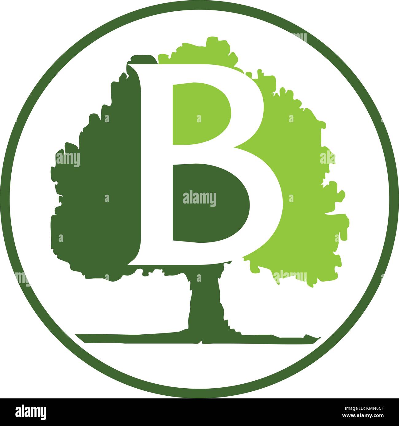 Oak Tree Letter B Stock Vector Image & Art - Alamy