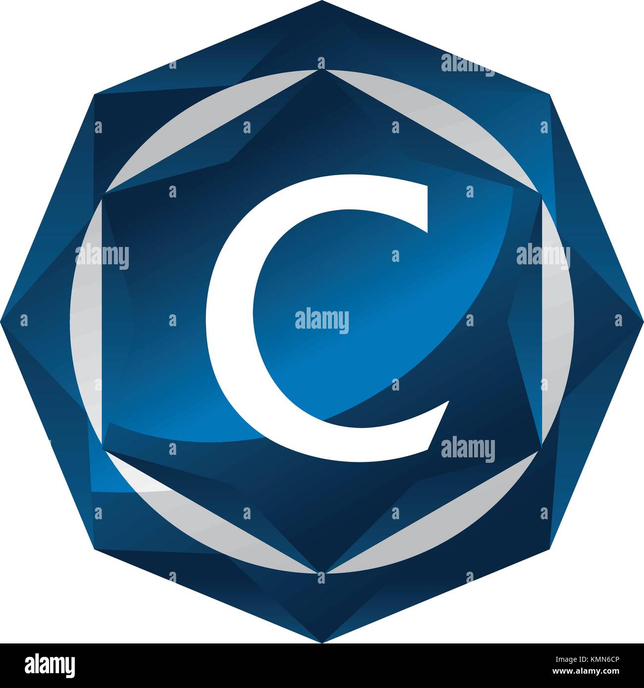 Modern Letter C Stock Vector Image & Art - Alamy