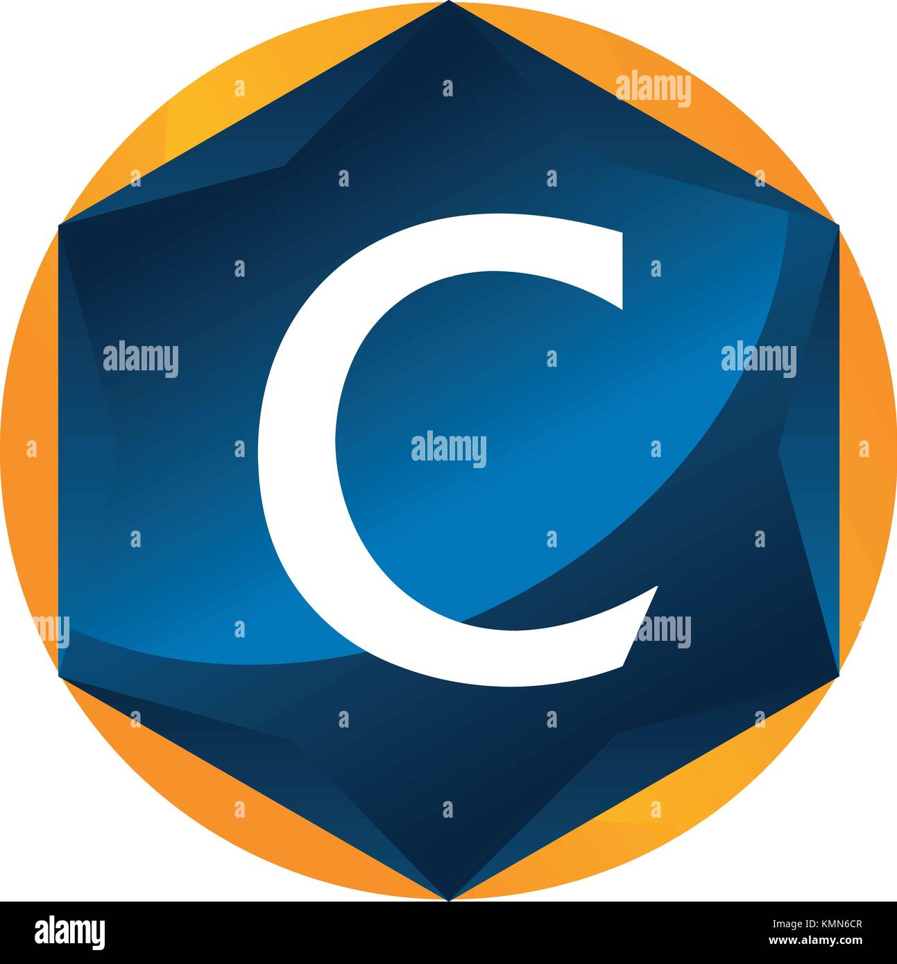 Modern Letter C Stock Vector Image & Art - Alamy